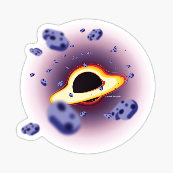 "Cygnus A Black Hole" Sticker for Sale by boworose | Redbubble