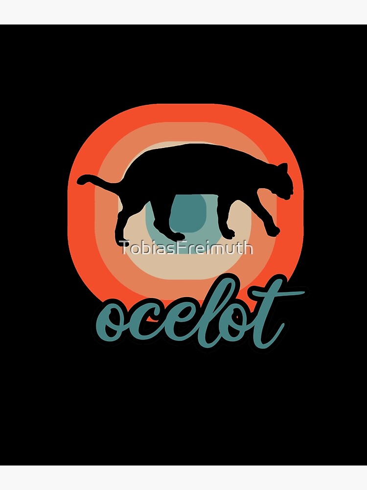 Ocelot Design Baby Animal Cuddly Toy Owner Premium Matte Vertical Poster