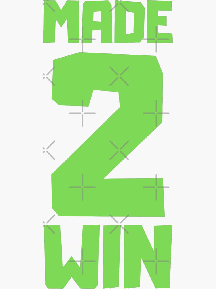 "Made to win motivational quote" Sticker for Sale by 5thseason-shop ...