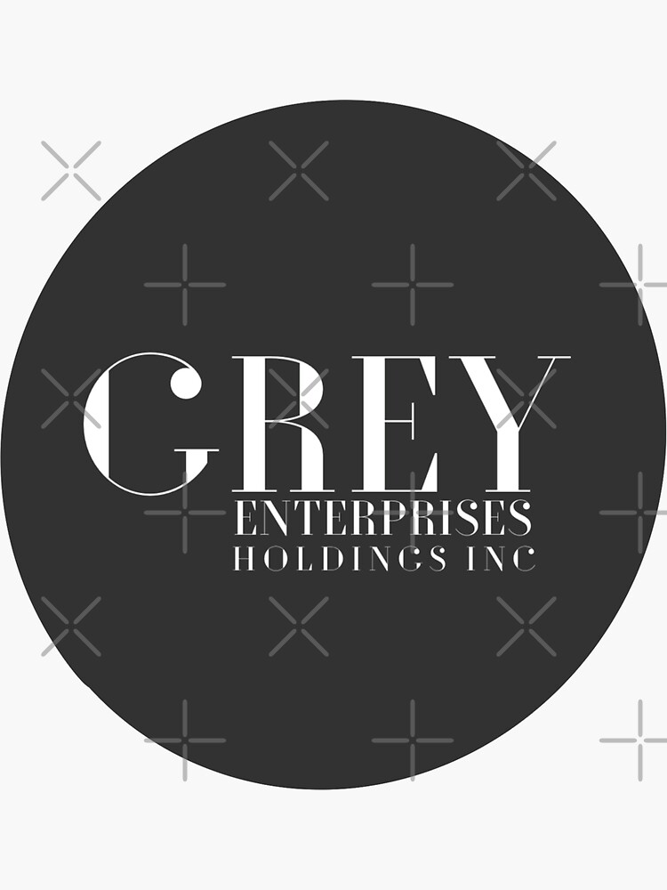 "Grey Enterprises Holdings Inc " Sticker for Sale by brittofvelaris ...