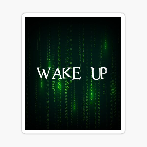 "Wake Up" Sticker for Sale by amourdesigns | Redbubble