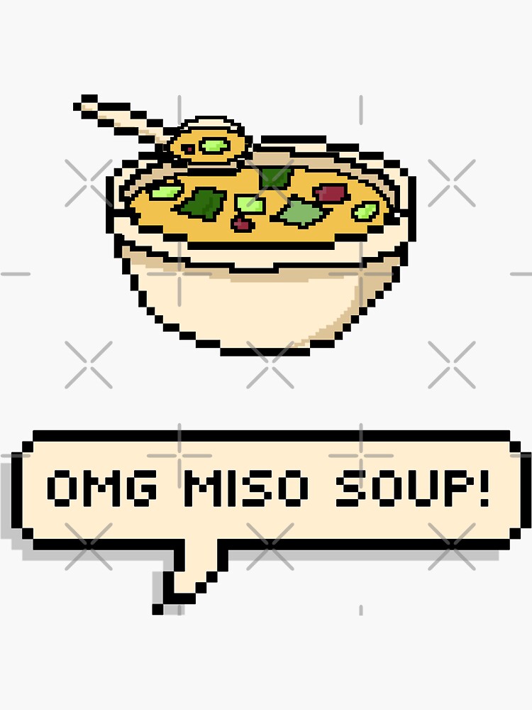 "Omg miso soup" Sticker for Sale by mirnay | Redbubble