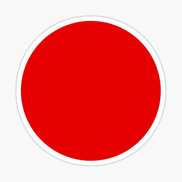 "Red circle" Sticker for Sale by MrMotto | Redbubble