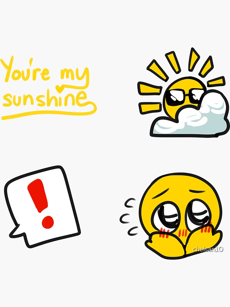 "Yellow scrapbook sticker" Sticker by chelsan10 | Redbubble