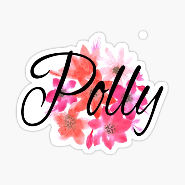 "Polly name" Sticker for Sale by Areashor | Redbubble