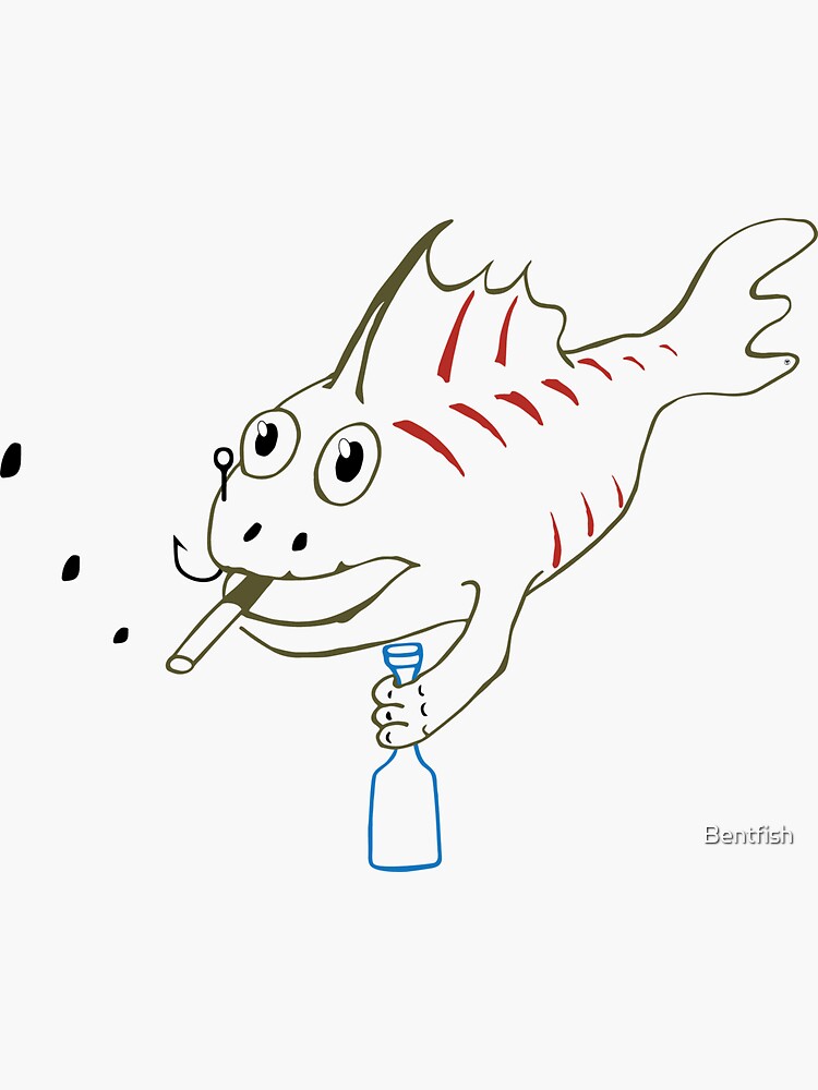 "Stumpy kicking back" Sticker for Sale by Bentfish | Redbubble