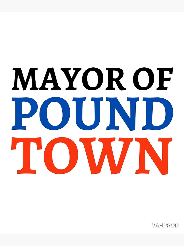 "Mayor of Pound Town" Poster for Sale by VAHPROD | Redbubble