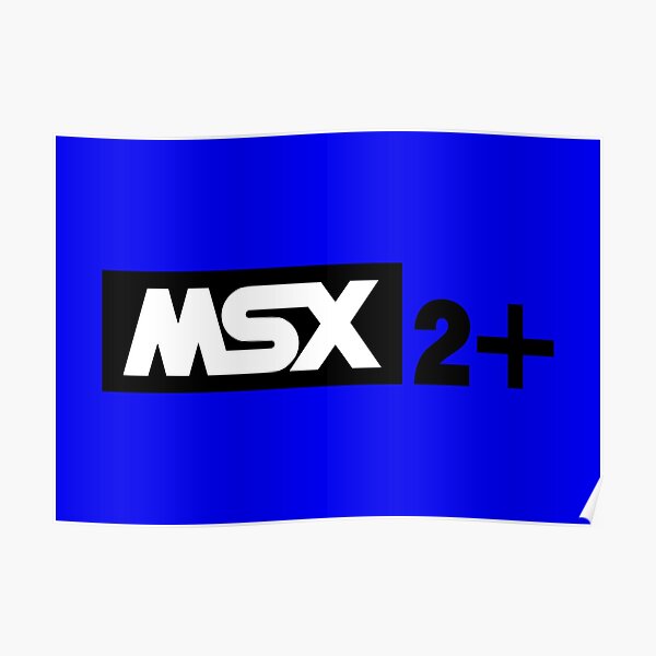 "MSX 2+ Logo" Poster by RubenCRM | Redbubble
