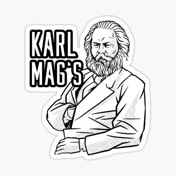 "Karl mags" Sticker for Sale by ArticaDesign | Redbubble