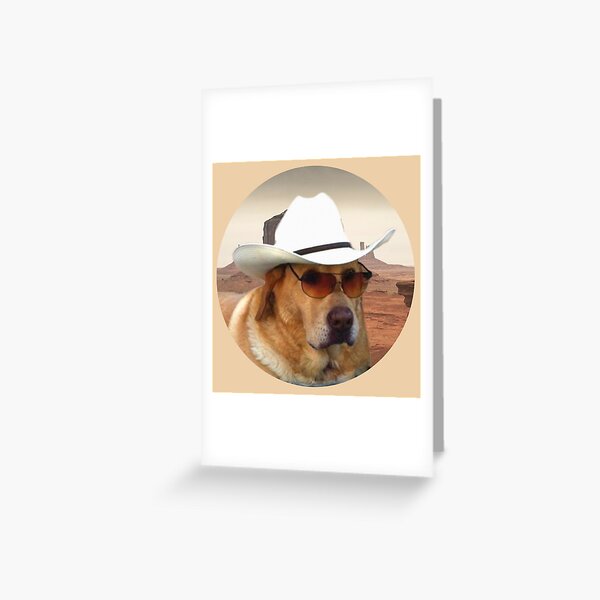 "Doggo Stickers: Cowboy" Greeting Card by Elisecv | Redbubble