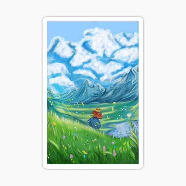 "Valley Walk" Sticker for Sale by SumireSato4 | Redbubble