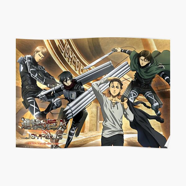 Poster « Nouvelle attaque contre l'art officiel des titans 2021 aot snk ...