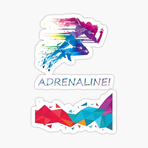 "Runner Man IN Adrenaline Mode" Sticker for Sale by Ammarshops | Redbubble