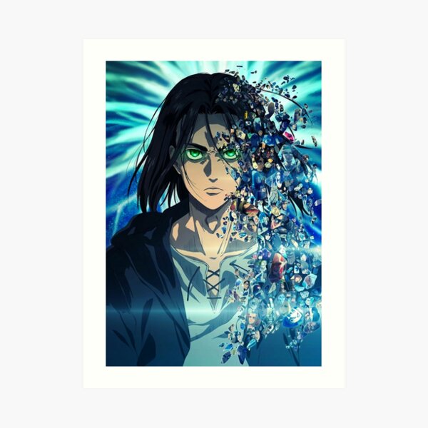 "New attack on titan official art 2021 aot snk" Art Print for Sale by ...