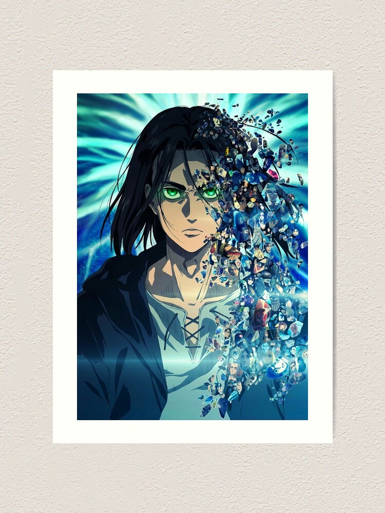"New attack on titan official art 2021 aot snk" Art Print for Sale by ...