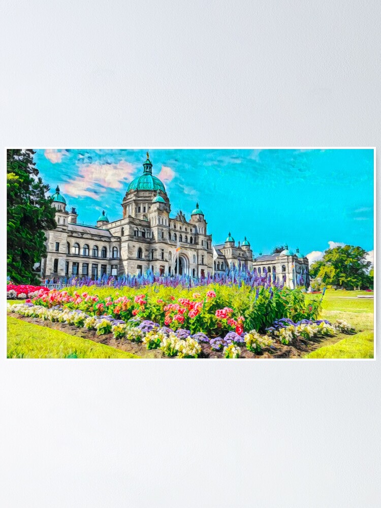 "Victoria, British Columbia" Poster for Sale by Sofia-Draws | Redbubble