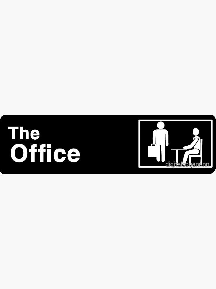 "The office-sitcom logo design" Sticker by digitalsbyannnn | Redbubble