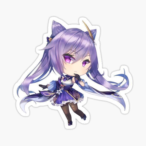 "Genshin Impact Chibi Keqing Sticker" Sticker for Sale by ...