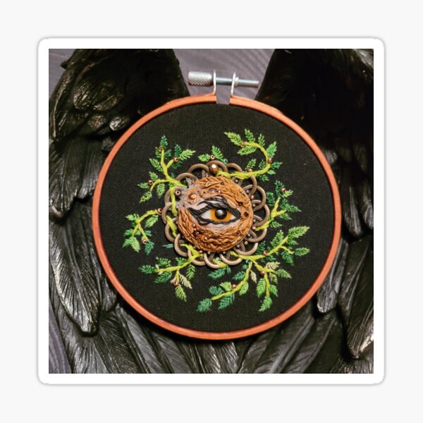 "Golden Green Guardian Eye" Sticker by MsFledermaus | Redbubble