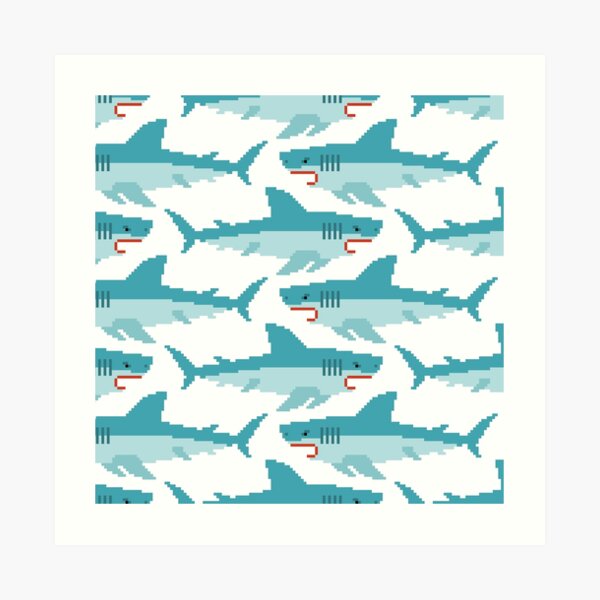 "Riptide Shark Fish Fabric and Sharks By the yard, Riptide Collection ...
