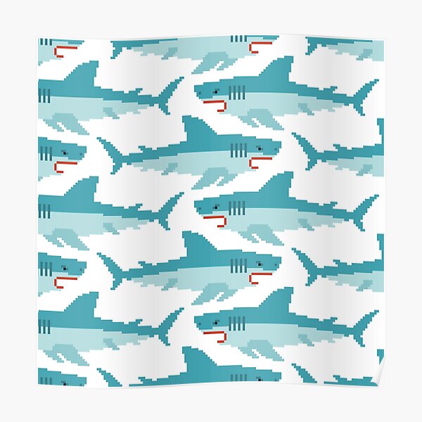 "Riptide Shark Fish Fabric and Sharks By the yard, Riptide Collection ...
