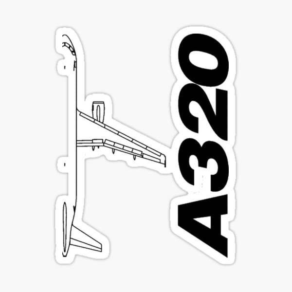 "A320" Sticker for Sale by Ljubo339- | Redbubble
