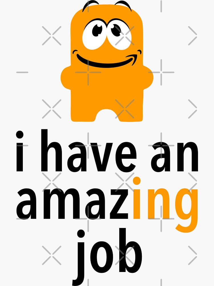 "Amazonian Employee I have an amazing job" Sticker for Sale by ...