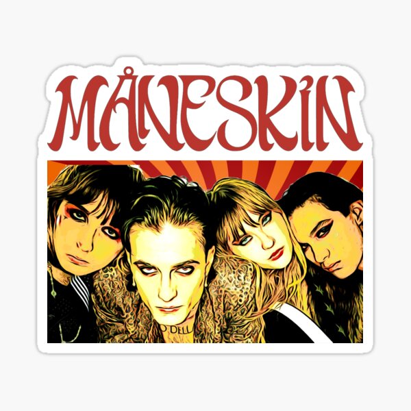 "Maneskin" Sticker for Sale by yeppashop | Redbubble