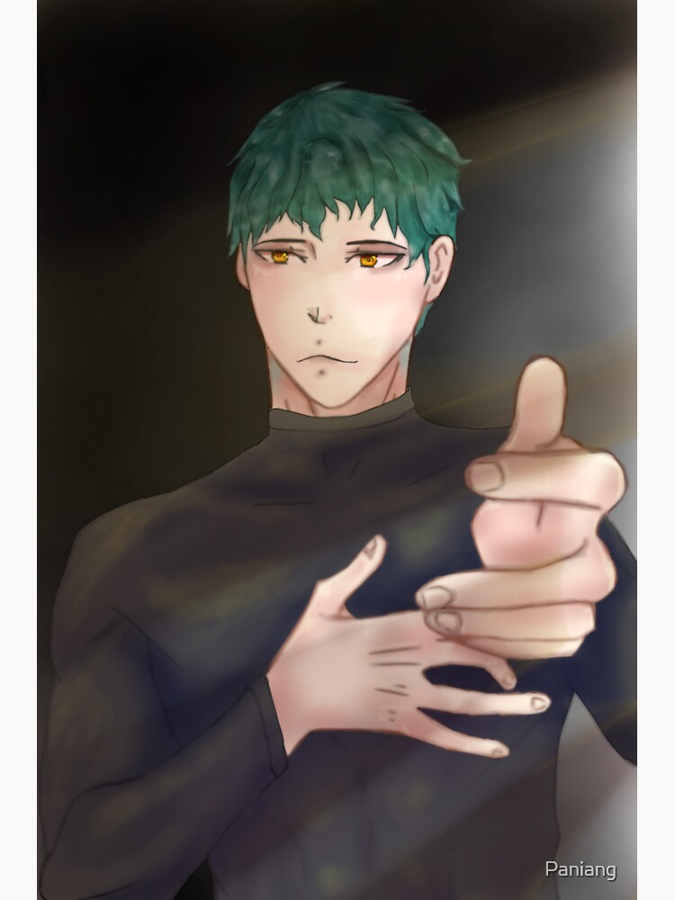 "Anime guy reaching out" Sticker by Paniang | Redbubble