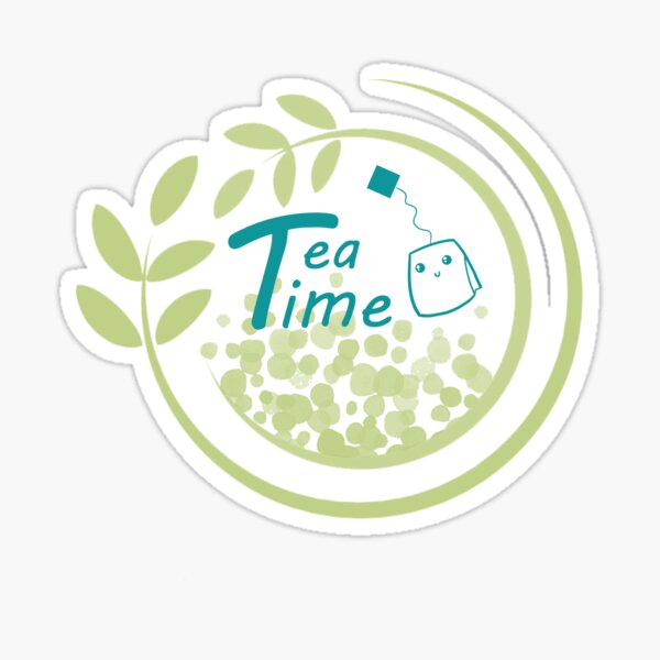 "Tea time" Sticker for Sale by MoraxArts | Redbubble