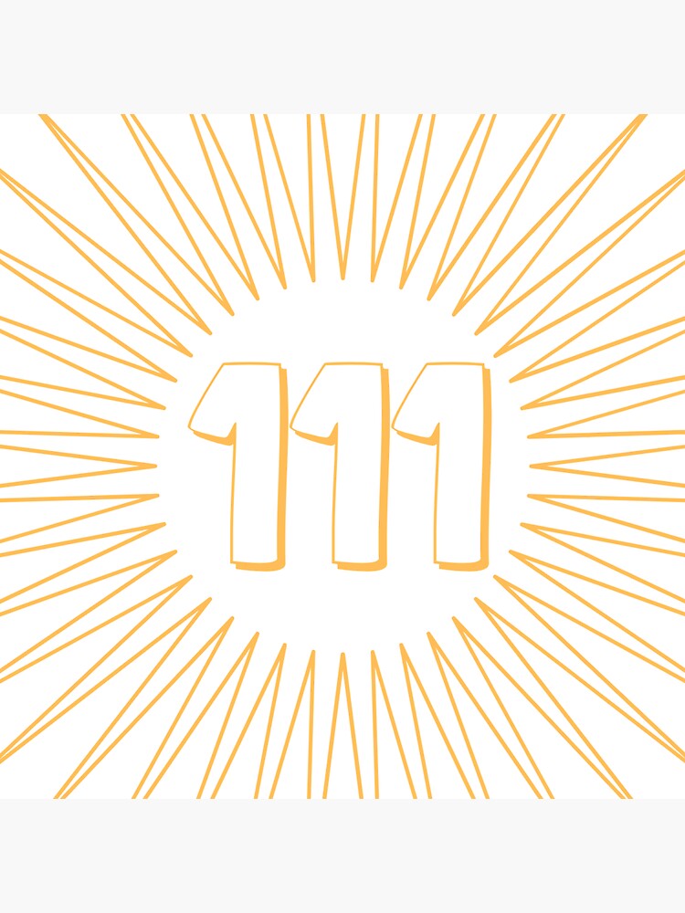"111 Sticker" Sticker by Amorlust | Redbubble