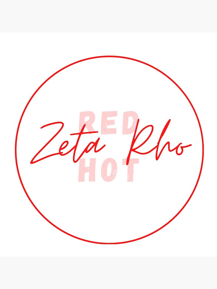 "zeta Rho" Sticker by Kepperson | Redbubble