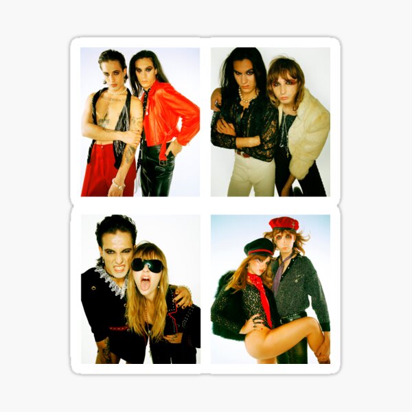 "maneskin stickers pack" Sticker for Sale by saragenovese96 | Redbubble