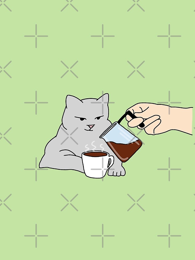 "Coffeezilla experience love at first sip cat" Poster for Sale by ...