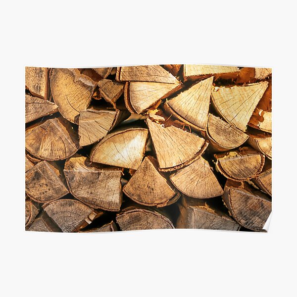 "Pile of firewood" Poster for Sale by Lexpixelart | Redbubble