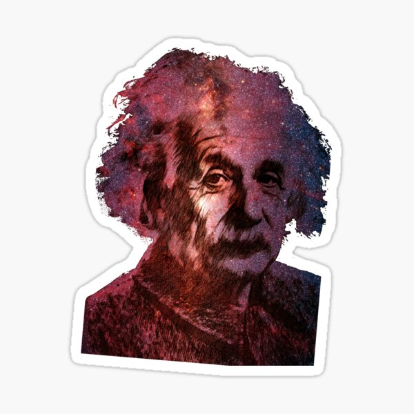 "Einstein" Sticker for Sale by painterfrank | Redbubble
