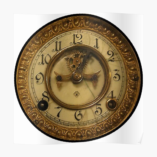 "Antique clock face" Poster for Sale by beauravn | Redbubble