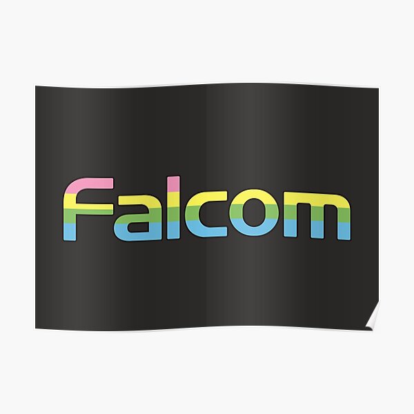 "Falcom (日本ファルコム) Logo" Poster for Sale by RubenCRM | Redbubble