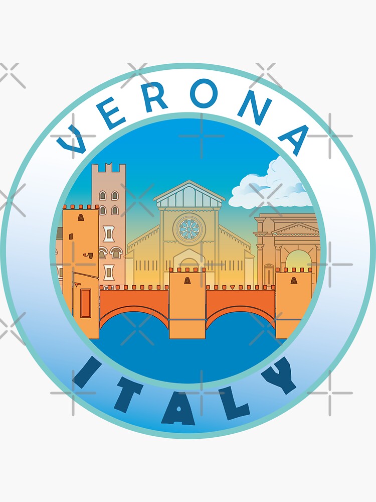 "Verona Italy" Sticker by protegra | Redbubble