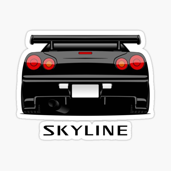 "JDM Skyline R34| Perfect Gift" Sticker by trudiess | Redbubble