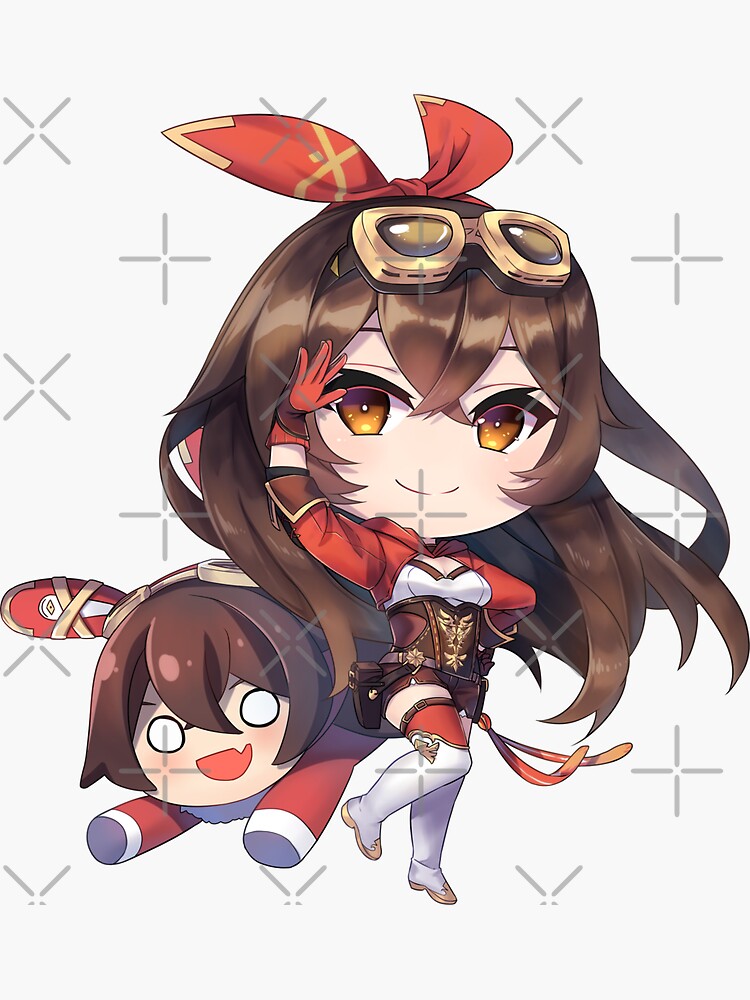 "Genshin Impact Chibi Amber Sticker" Sticker for Sale by ...