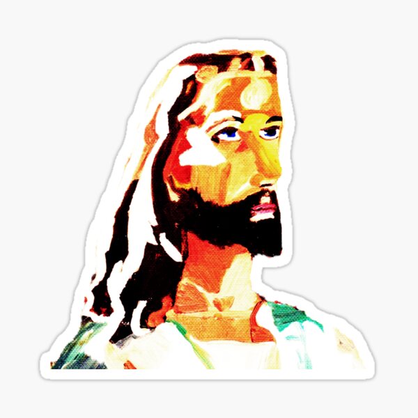 "JESUS CHRIST " Sticker for Sale by JoAnnHayden | Redbubble