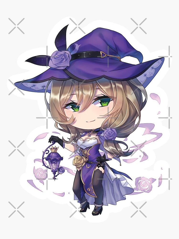 "Genshin Impact Chibi Lisa Sticker" Sticker for Sale by sketchmoestudio ...