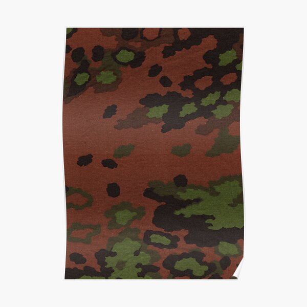 "Eichenlaubmuster Spring SS gepunktete deutsche ww2 Tarnung" Poster von ...