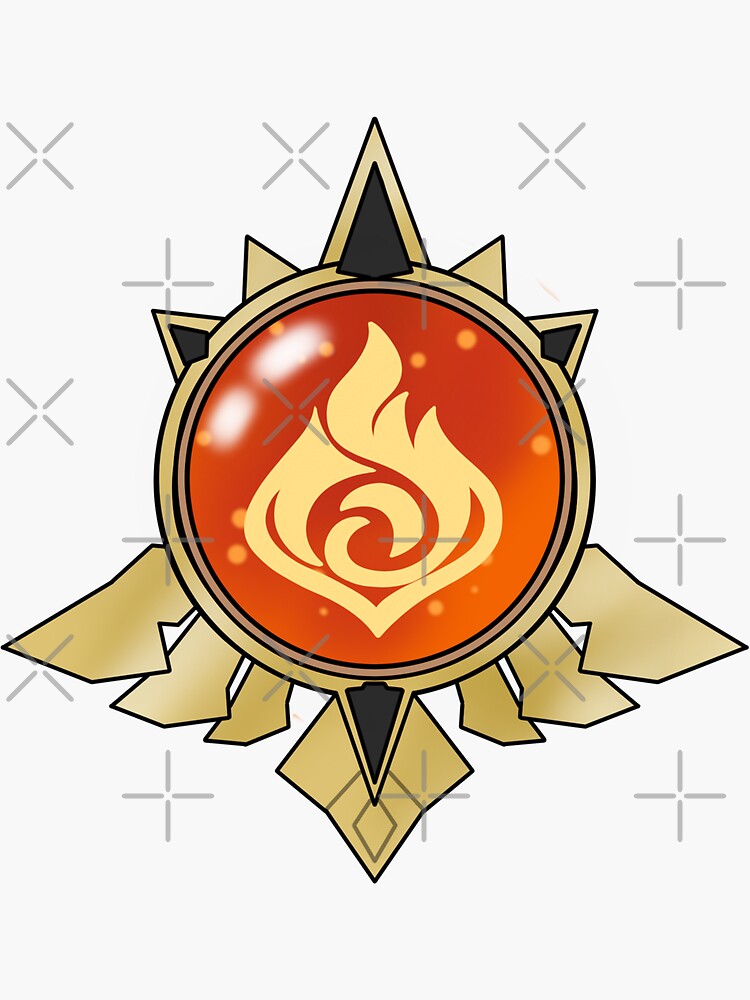 "Mondstat Pyro Vision" Sticker for Sale by maplefoot | Redbubble