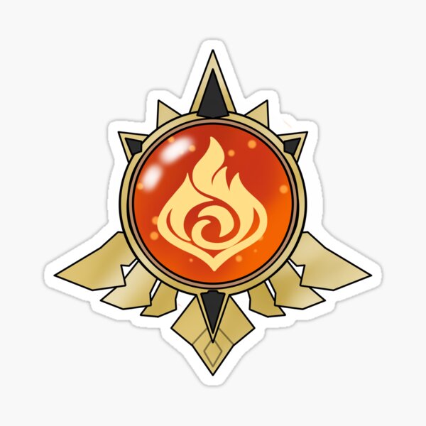 "Mondstat Pyro Vision" Sticker for Sale by maplefoot | Redbubble