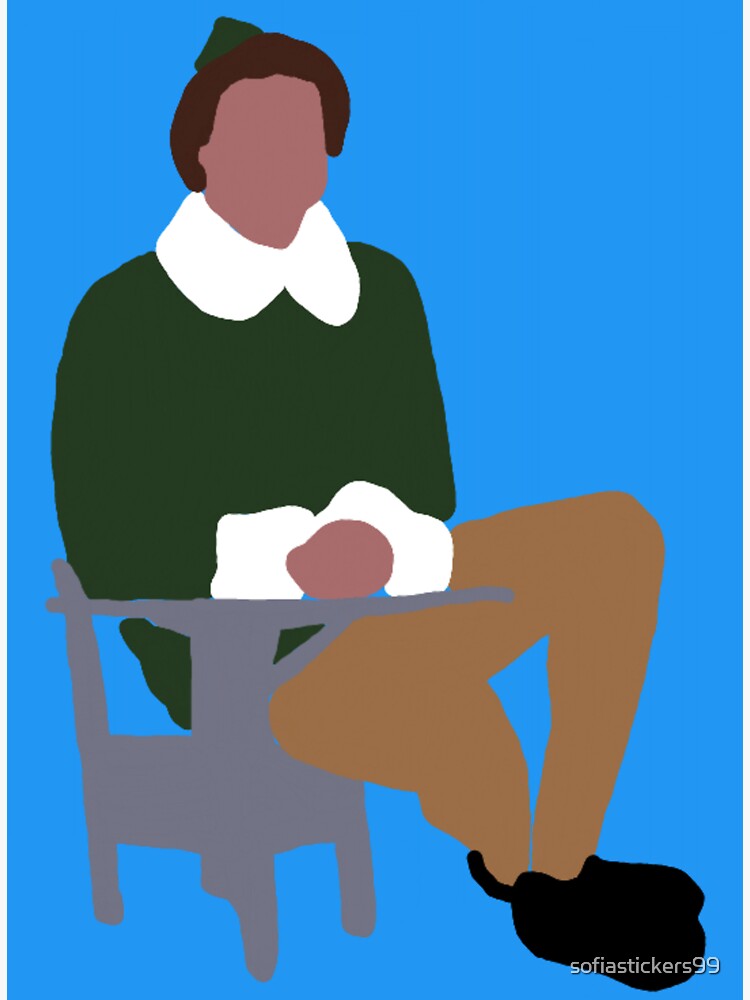 "Will Ferrell Elf Sticker" Sticker for Sale by sofiastickers99 | Redbubble