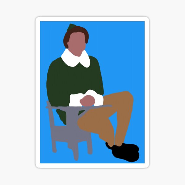 "Will Ferrell Elf Sticker" Sticker for Sale by sofiastickers99 | Redbubble