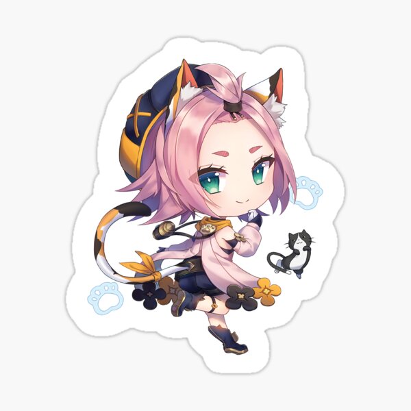 Pegatina «Pegatina Genshin Impact Chibi Diona» de sketchmoestudio ...