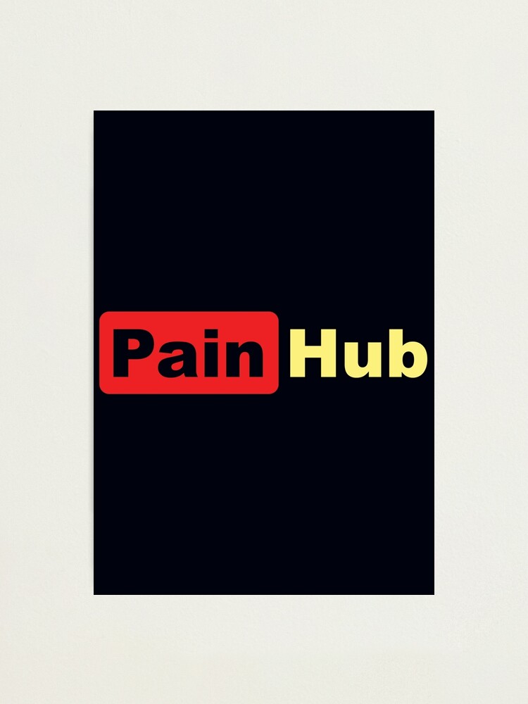Lámina fotográfica «Pain Hub - Una frase clave en línea que denota ...